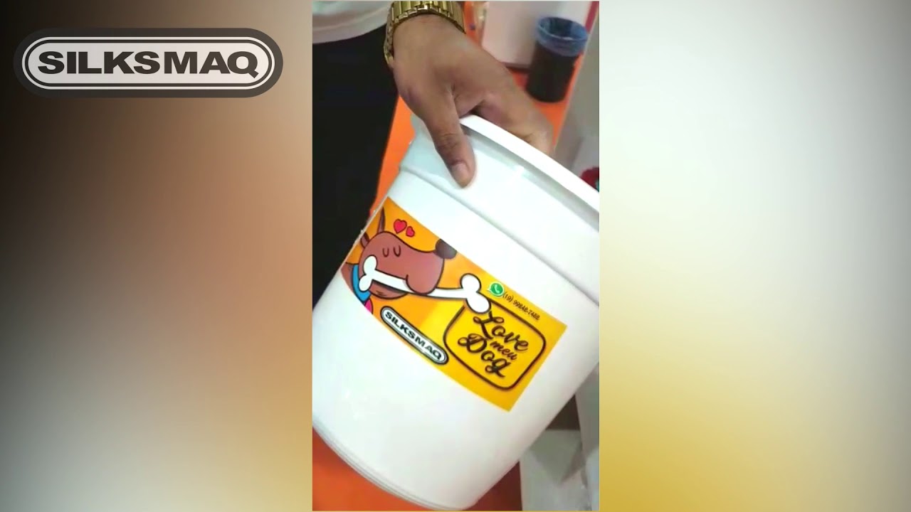 Estampando balde com a maquina Super Transfer Giro Silksmaq - YouTube