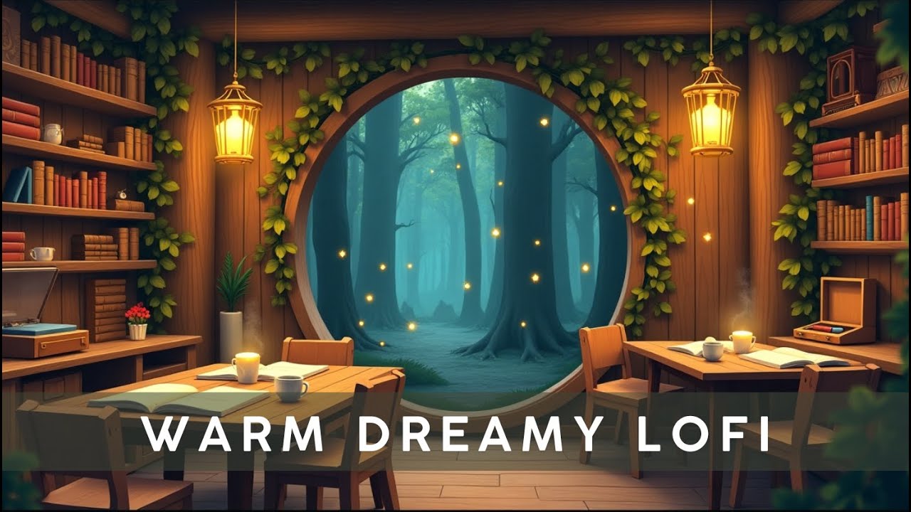 Study at a Magical Forest Café | 2 Hour Deep Focus Lofi Mix - Piano ...