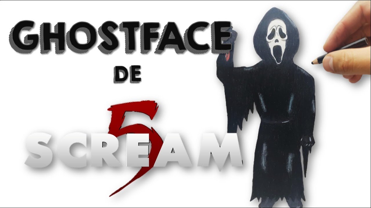 Cómo DIBUJAR a 💀GHOSTFACE 😱 de SCREAM 5/How to DRAW GHOSTFACE from ...