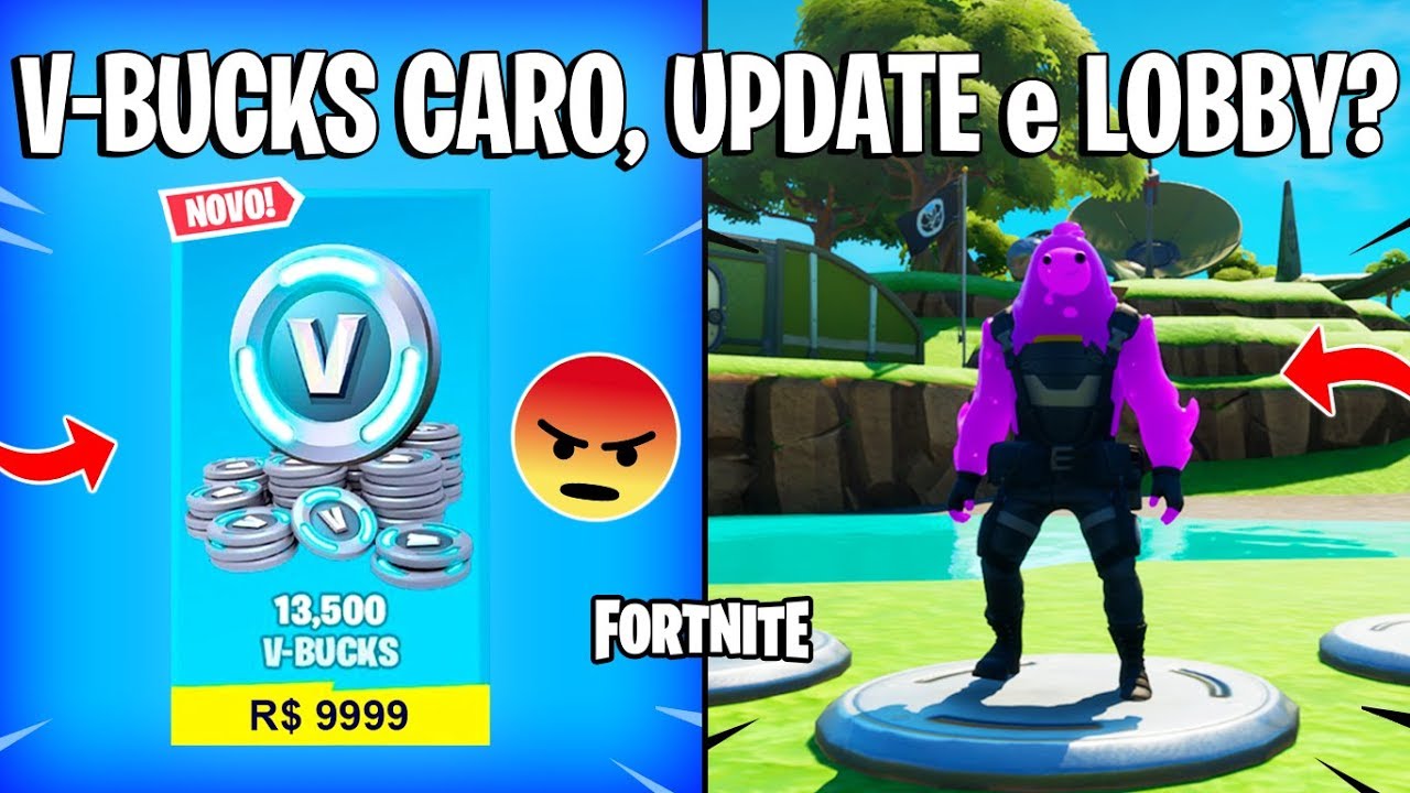 FORTNITE - V-BUCKS MAIS CARO, ATUALIZAÇÃO e NOVO LOBBY? - YouTube