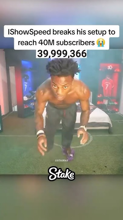 IShowSpeed BREAKS His Setup After Hitting 40M Subs 😭🔥 #ishowspeed #fyp #shorts - YouTube