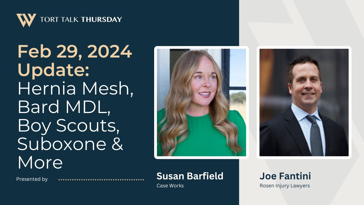 Hernia Mesh, Boy Scouts, Suboxone and Ozempic Updates with Joe Fantini ...