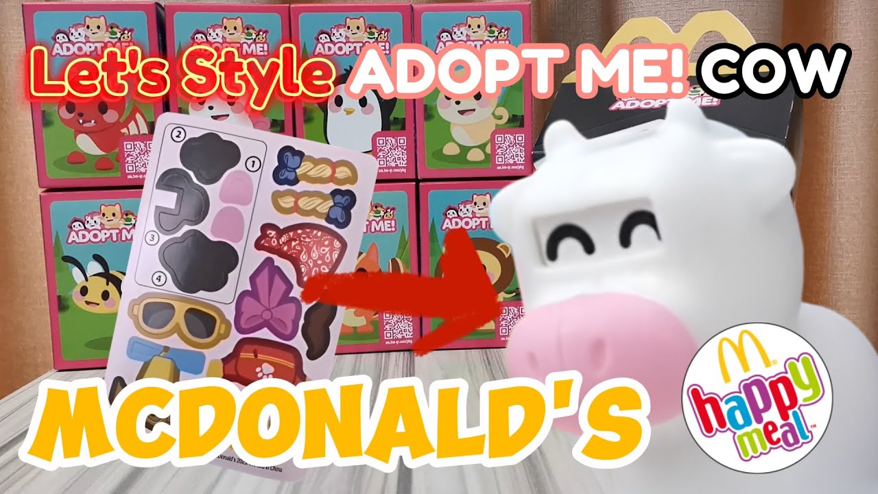 ADOPT ME! - Cow - McDonald's Happy Meal Toy - YouTube