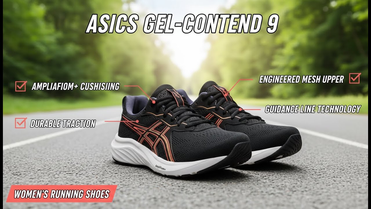 Reliable Fit + Smooth Stride 🙌 ASICS Gel‑Contend Running Shoe - YouTube