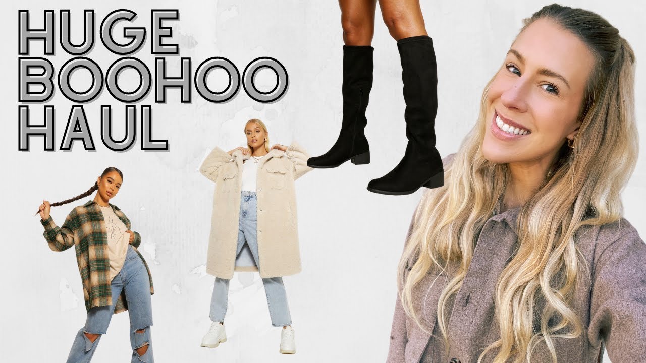 HUGE BOOHOO HAUL - FALL FASHION - YouTube