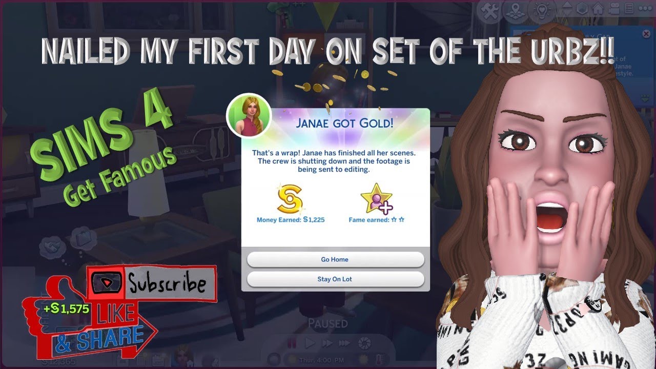 FIRST DAY ON SET OF THE POPULAR SERIES THE URBZ 🎬 👏🏅 SIMS 4 - YouTube