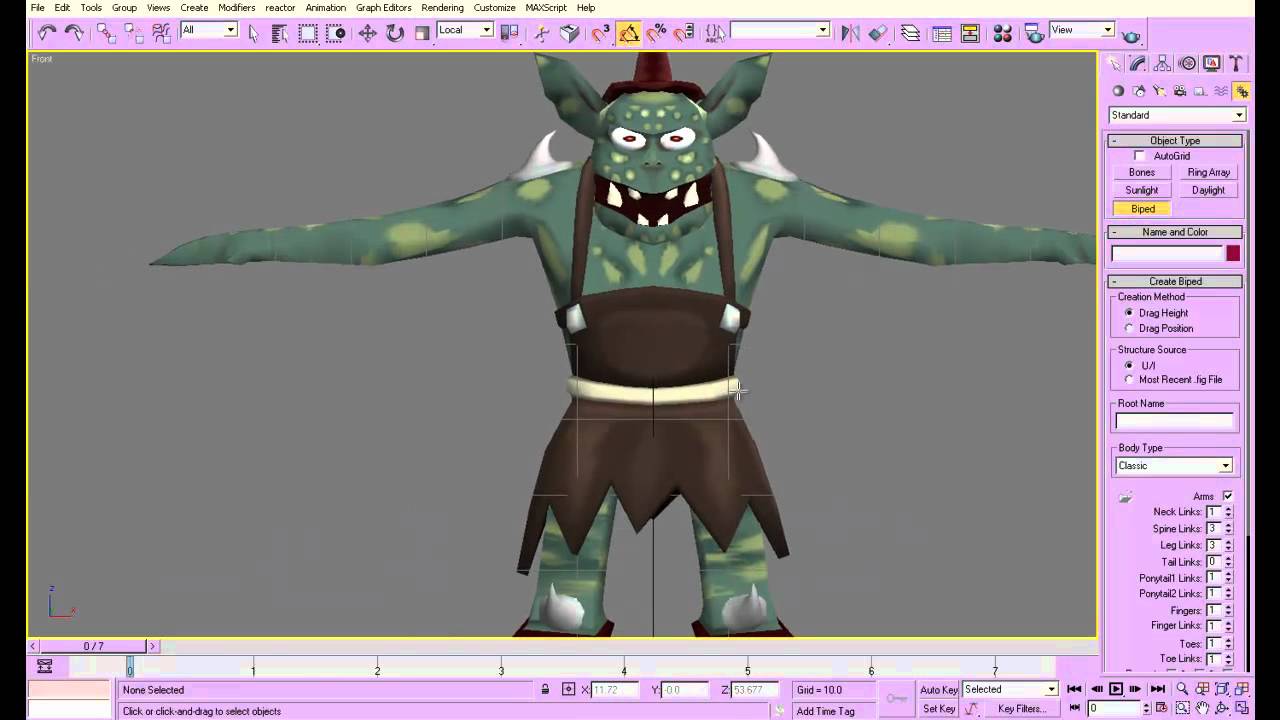 Rigging 2: Create Biped - YouTube