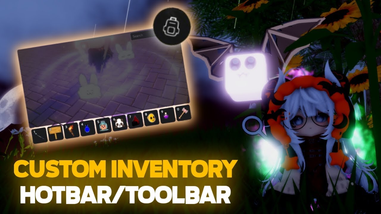 Cara Buat Custom Backpack & Hotbar (Free Model) | Roblox Studio ...