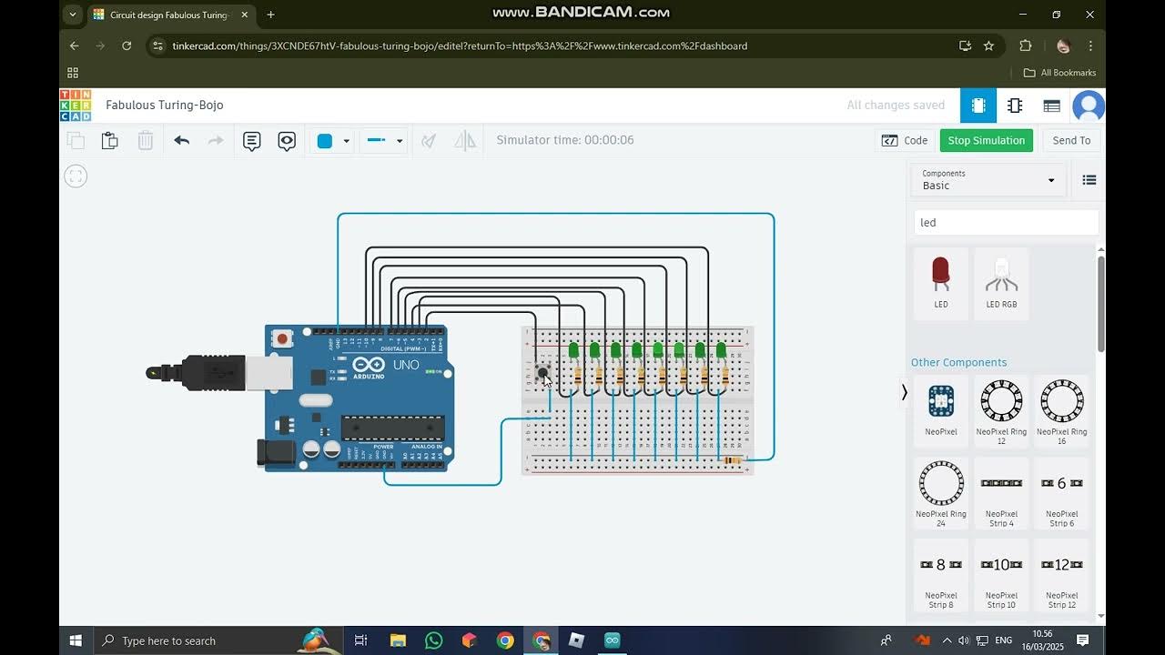 PROGRAM SISTEM KONTROL MENGGUNAKAN TOMBOL PADA ARDUINO (SIMULASI THINKERCAD) - YouTube