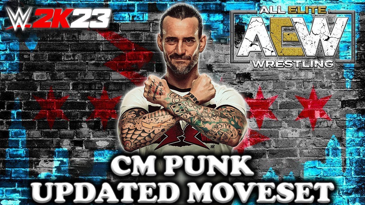 WWE 2K23 CM Punk Updated Moveset - YouTube