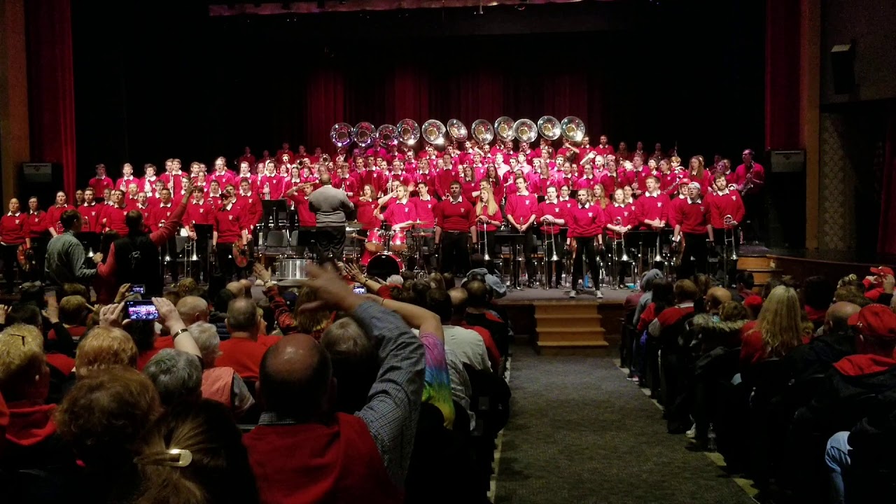 UW Madison Varsity Band Finale at Waukesha South - YouTube