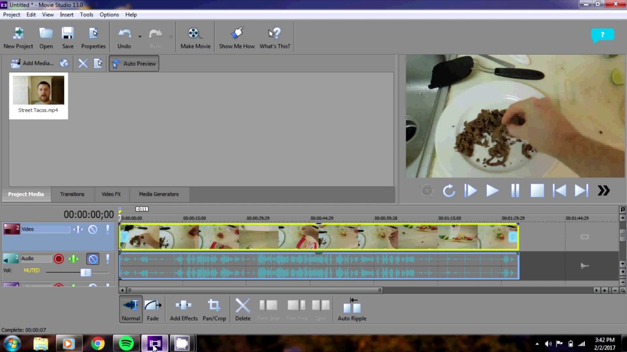 Time Stretch Tutorial, Sony Movie Studio 13 (On PC) - YouTube