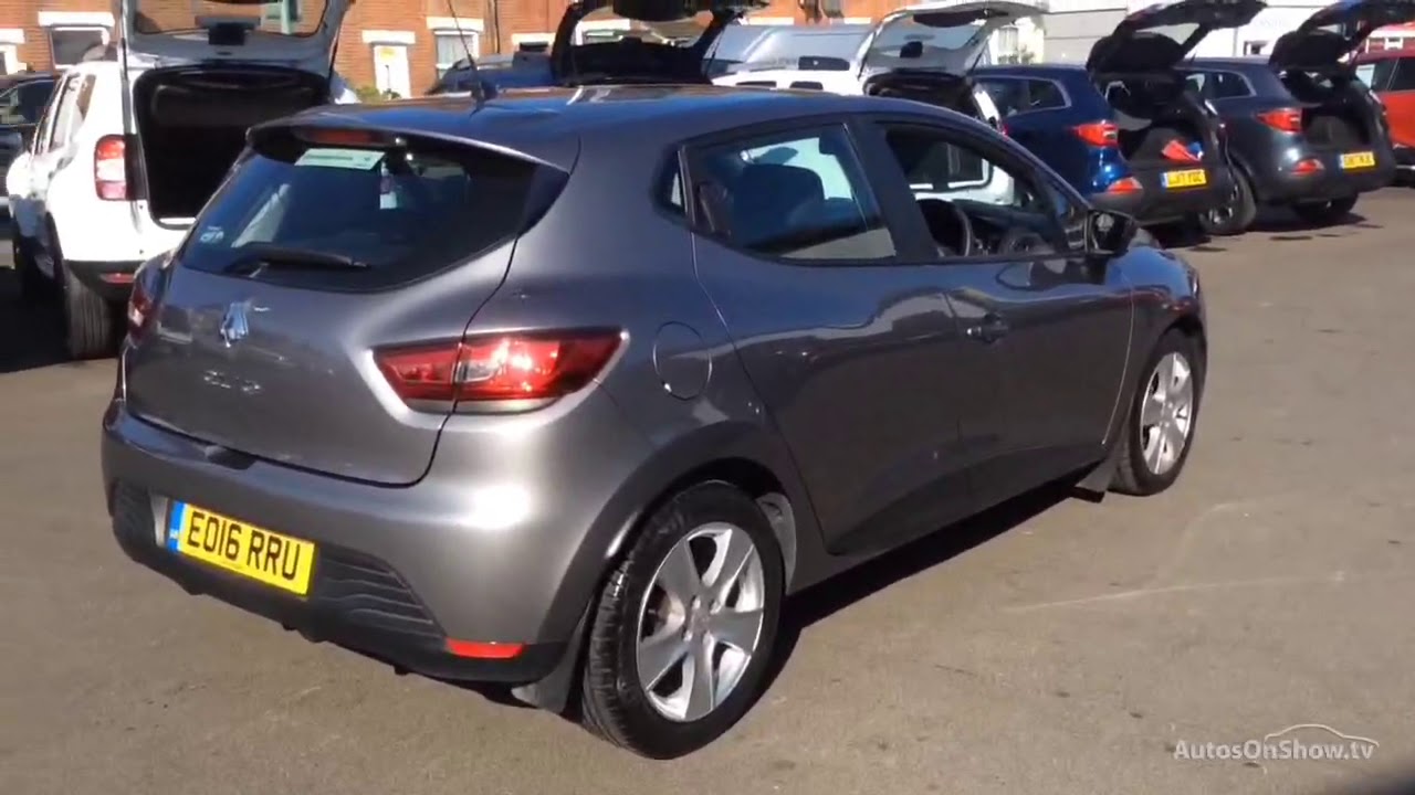 RENAULT CLIO PLAY 16V GREY 2016 - YouTube