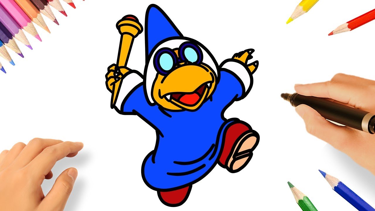 COMO DESENHAR O KAMEK | SUPER MAIRO BROS - YouTube