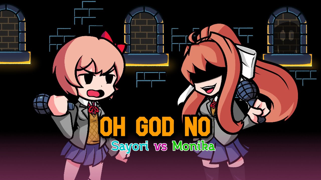 Oh God No | Sayori vs Monika | FNF Cover - YouTube