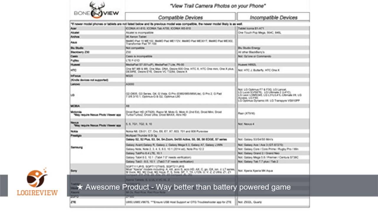 BoneView Trail and Game Camera Viewer for Android Phones, Micro USB ...
