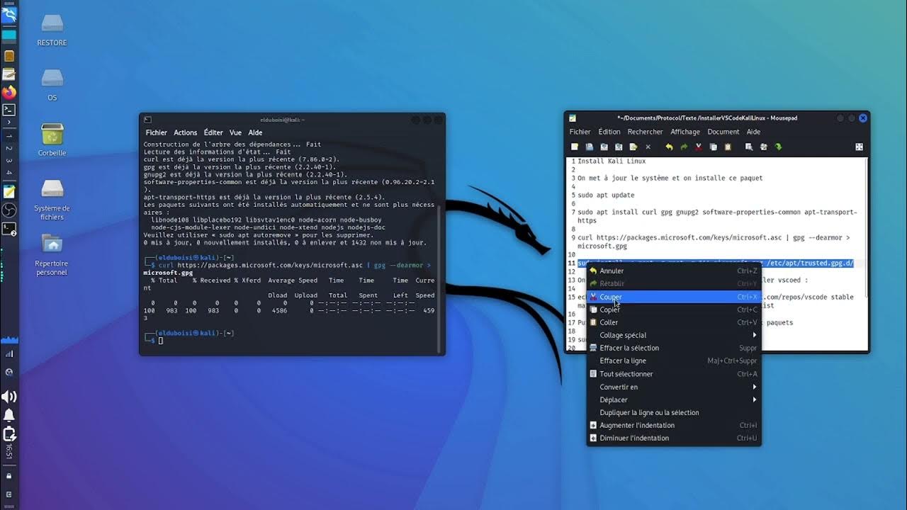 Installer Visual Studio Code sous Kali Linux en 2 minutes | Protocol ...