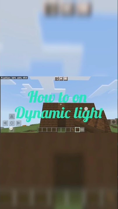 How to turn on dynamic light in Minecraft pe #Shorts #Minecraft - YouTube