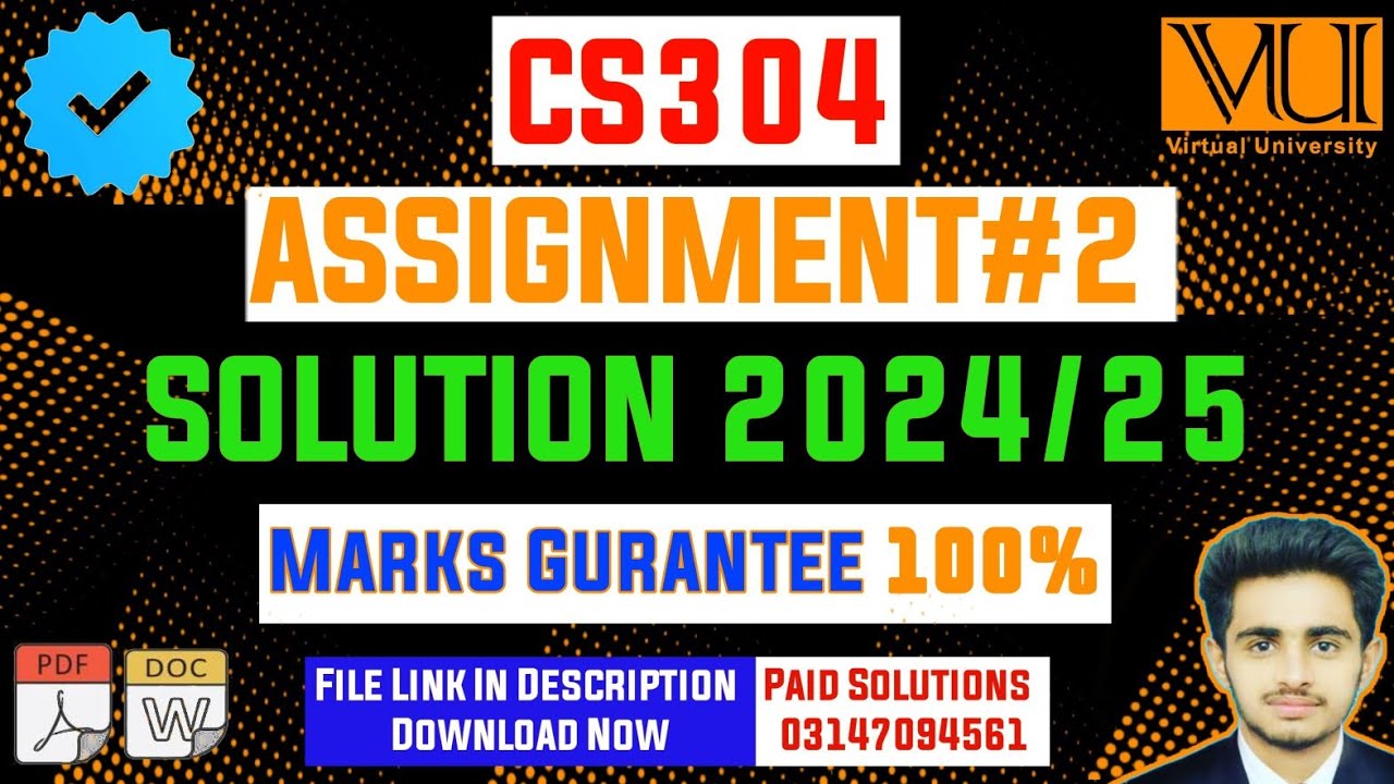 Cs304 Assignment No 2 Solution 2024 Cs304 Assignment 2 Cs304 Solution December 2024