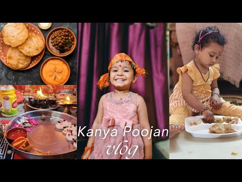 Navratre Main Kanya Poojan Kese Krte hain ?? Kanya Poojan Main Girls Ko ...