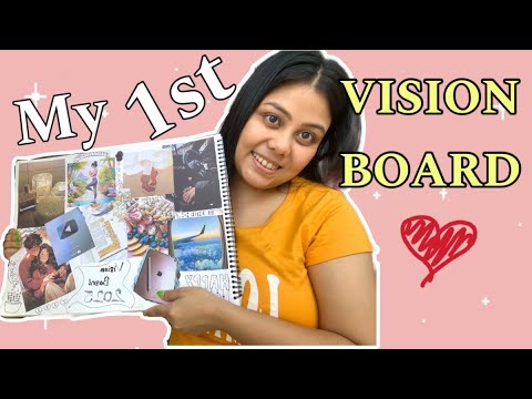 My FIRST *DIY* VISION BOARD 2025 : CREATED & MANIFESTED ♥️ - YouTube