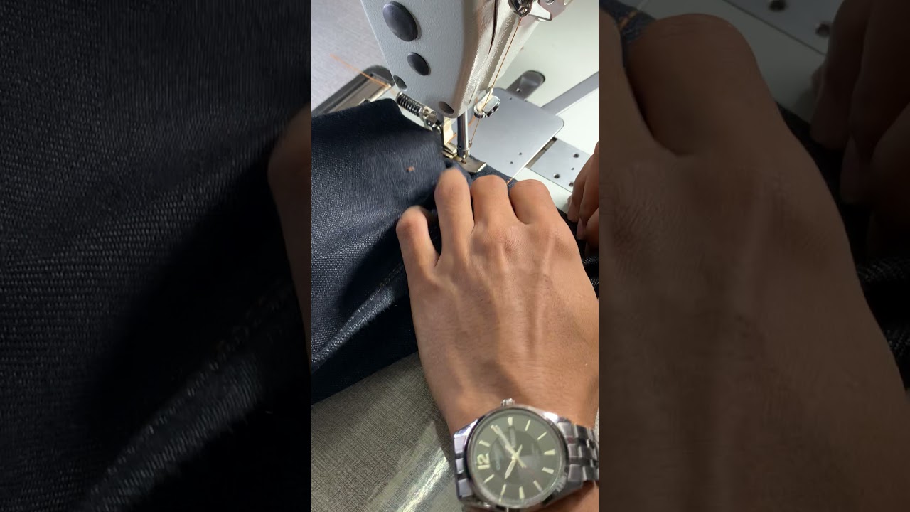 Jahit rantai seluar jeans - YouTube