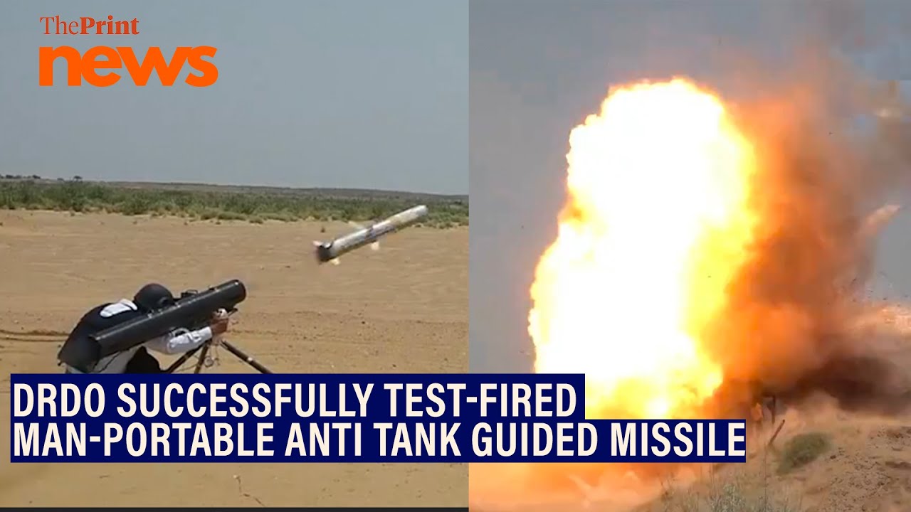 DRDO successfully test-fired the Made-in-India Man-Portable Anti Tank ...