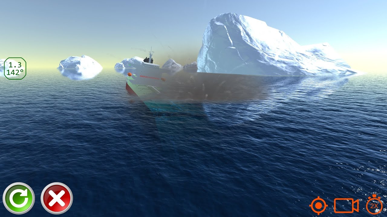 Tanker Ship hit the iceberg and sinks like Titanic - Ship Handling ...