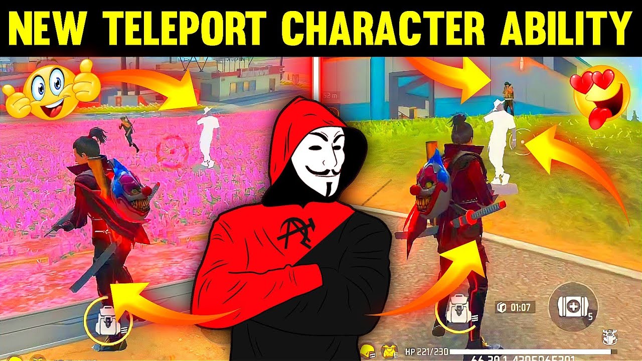 New Teleport Character Ability In Free Fire | Teleport Character ...