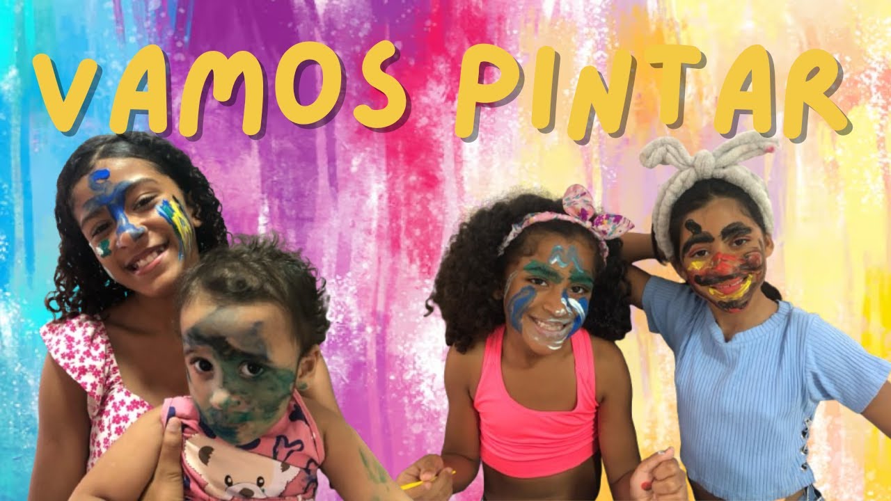 Pintamos o Rosto com Tinta Guache! Agnes, Manu, Anna e Marianna se ...