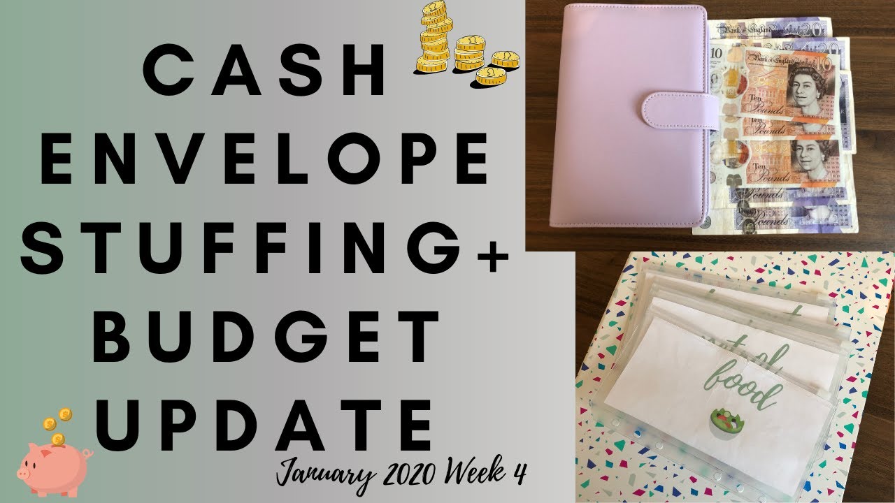 Cash Envelope Stuffing + Budget Update January 2020 Week 4 | Cash ...