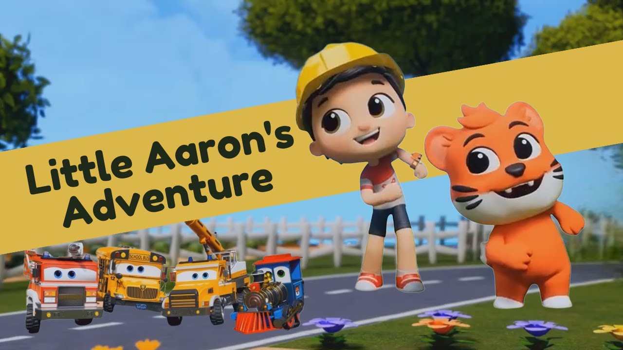 Little Aaron's Adventure: Truck, Bus, Crane, and Train | Nursery Rhymes ...