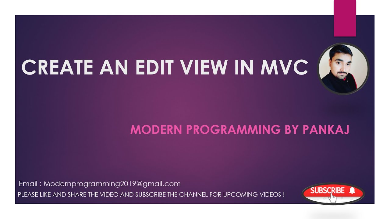 Create an Edit View in MVC - Part 14 - YouTube
