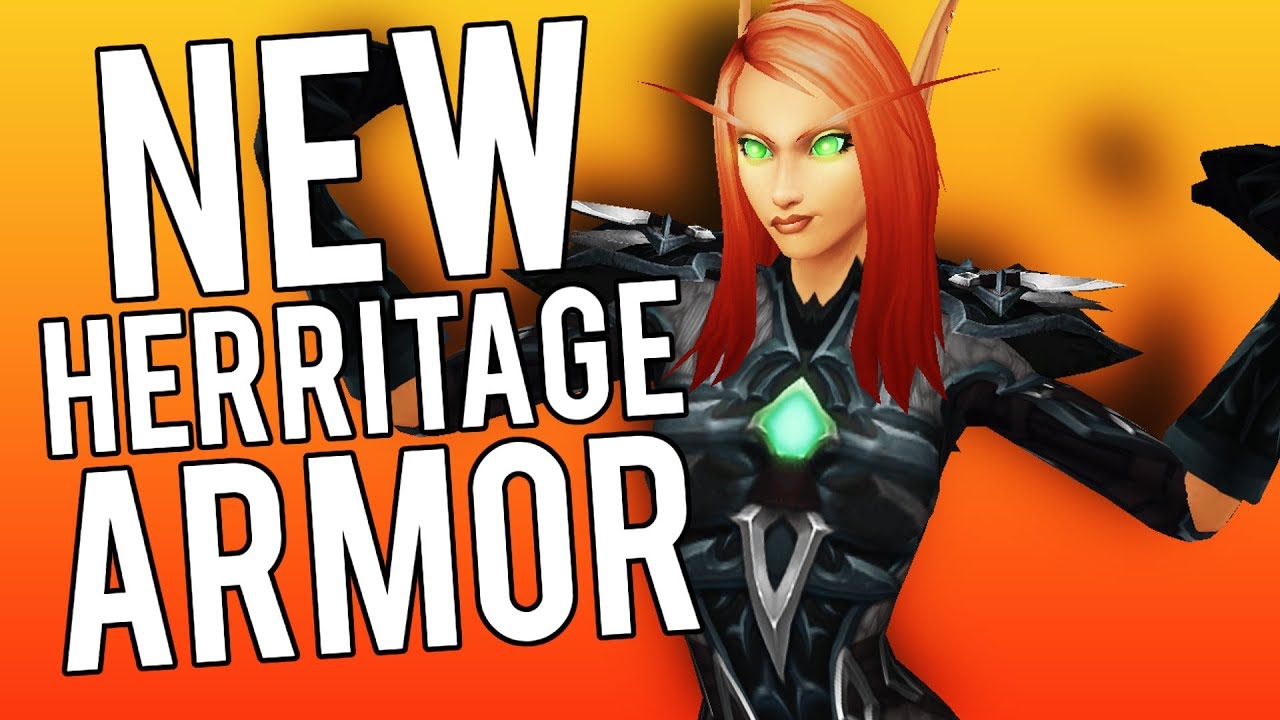 DWARF AND BLOOD ELF HERITAGE ARMOR! BIG BFA UPDATES! - YouTube
