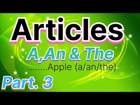 What is Articles In English Grammar/What is A,An,The / Uses Of Articles ...