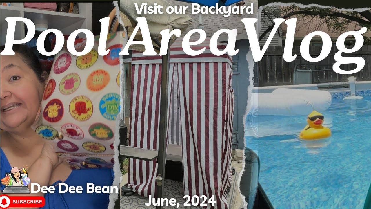 VLOG episode #5 🏊‍♀️ VISIT OUR BACKYARD POOL AREA - YouTube