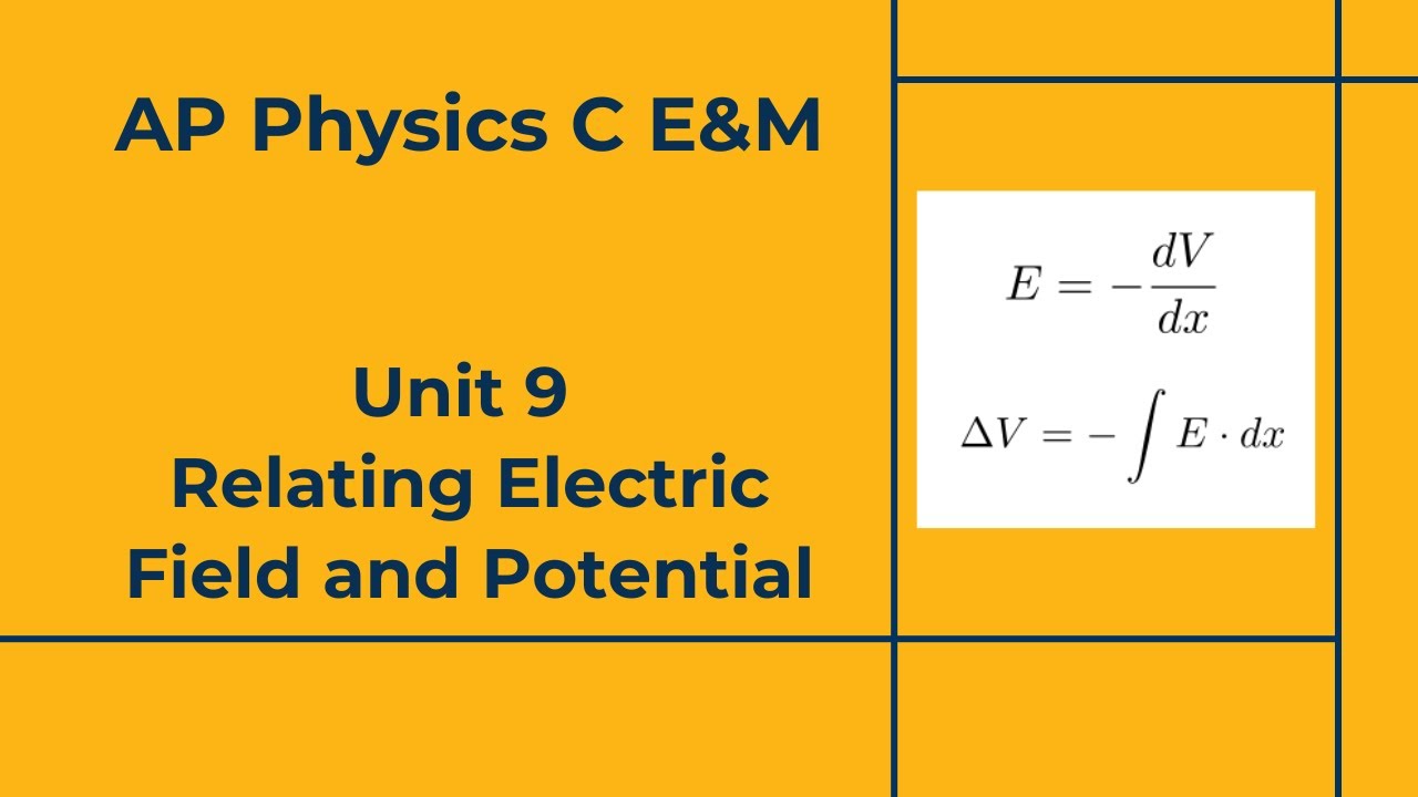 AP Physics C E&M - Unit 9 - Lesson 6 - Relating Electric Field and ...