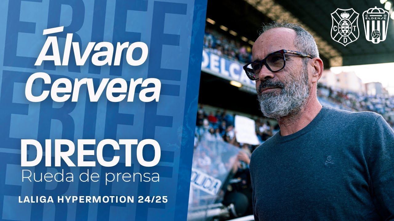 CD Tenerife | Rueda de prensa de Álvaro Cervera antes de recibir al CD ...