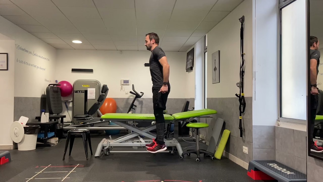 sauts verticaux extenseurs de cheville - YouTube