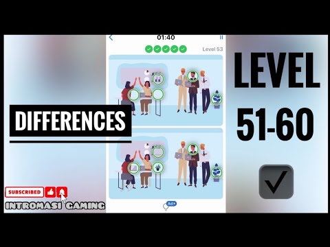 Cari dan Temukan Perbedaan || Differences Level 51-60 || Easybrain Ltd || Completed - YouTube