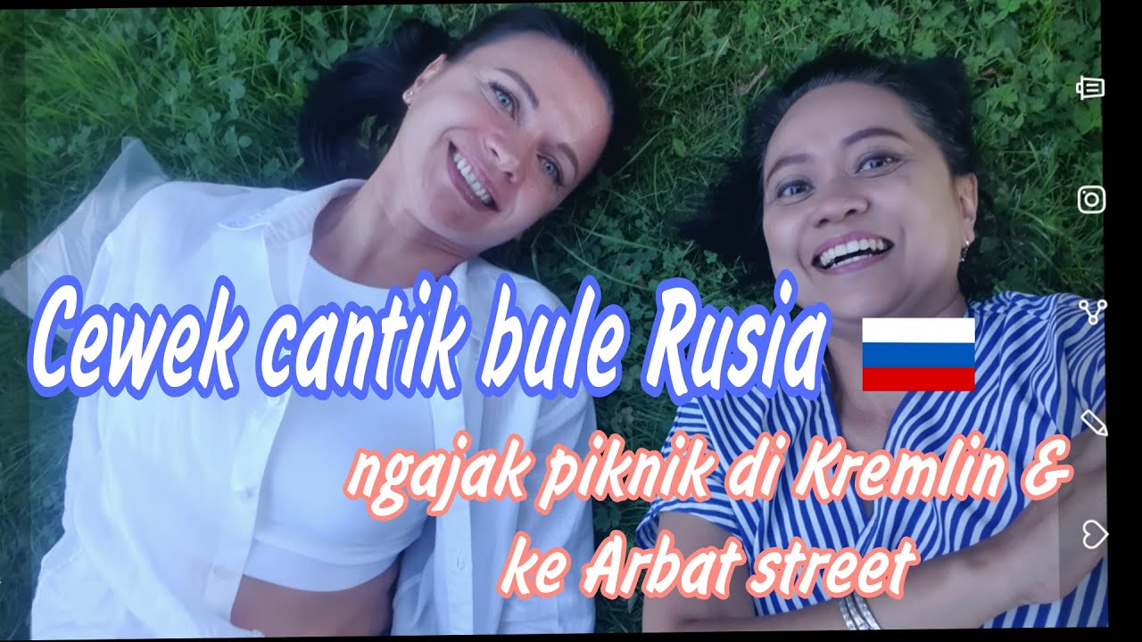 Cewek Rusia cewek cantik bule rusia ajak piknik di Moscow - YouTube