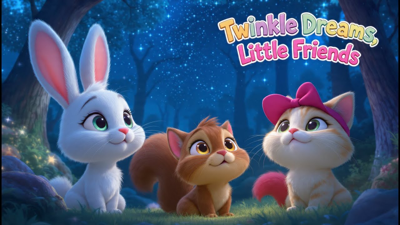 Twinkle Dreams, Little Friends | Magical Bedtime Lullaby for Kids ...