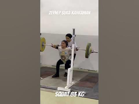 Zeynep Süra KAHRAMAN Squat 83kg - YouTube