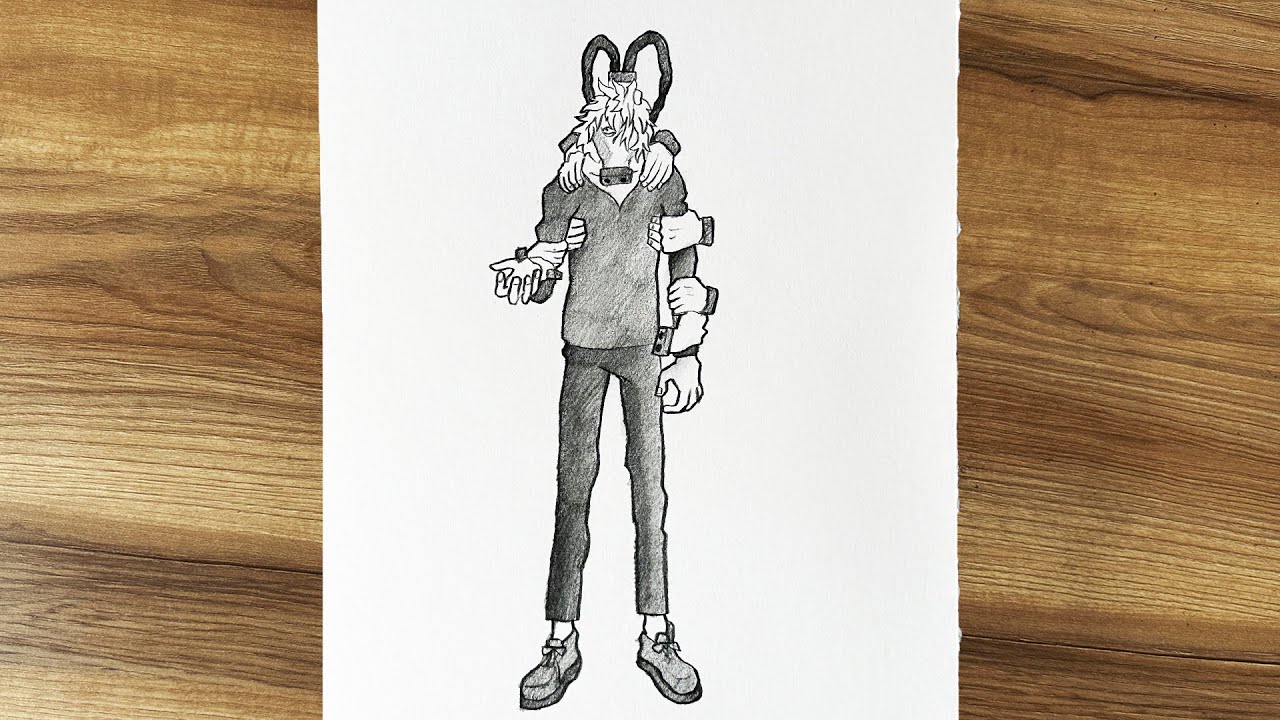 How to draw Tomura Shigaraki full body step by step || Tomura Shigaraki ...