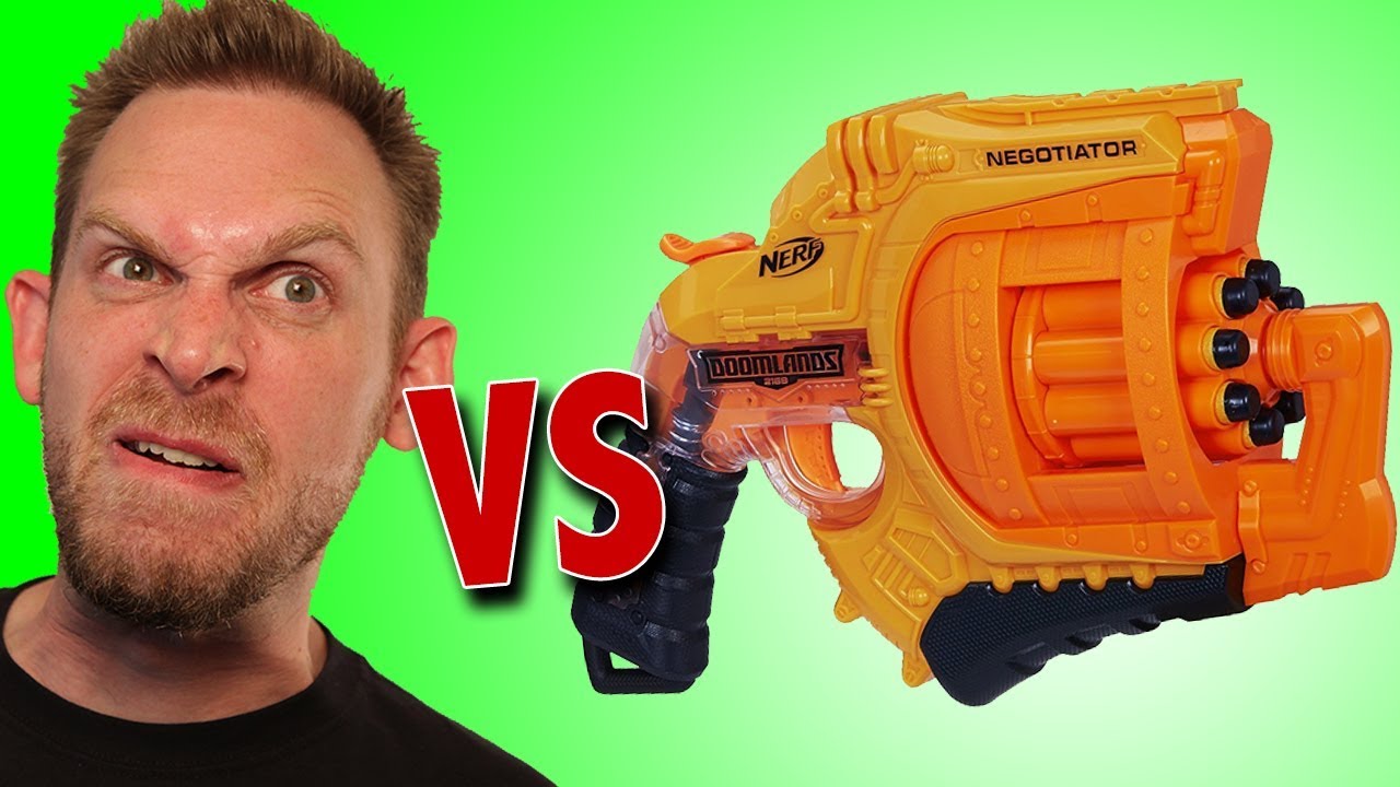 Nerf Doomlands 2169 Negotiator Blaster Unboxing - YouTube
