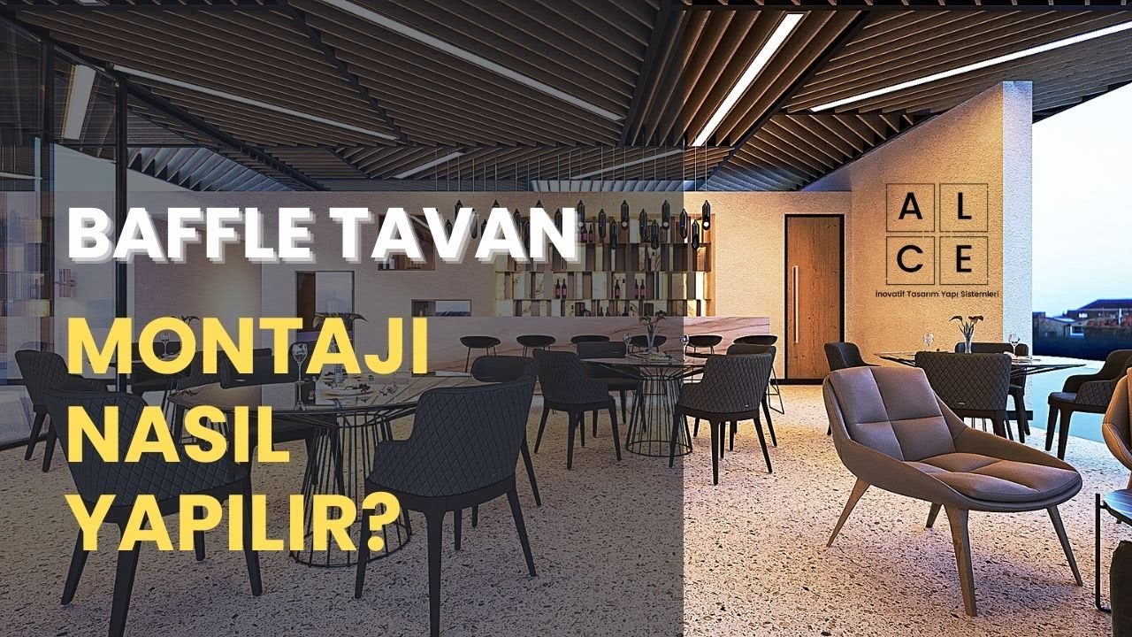 Baffle Tavan Ölçüleri, Baffle Tavan Montajı ve Bitmiş Proje Örnekleri ...