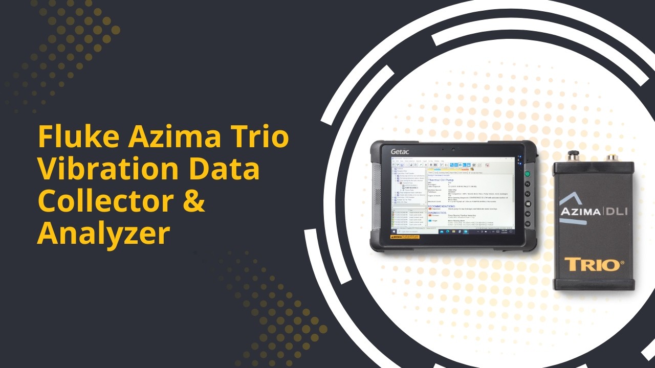 Fluke Azima Trio Vibration Data Collector & Analyzer | Predictive ...