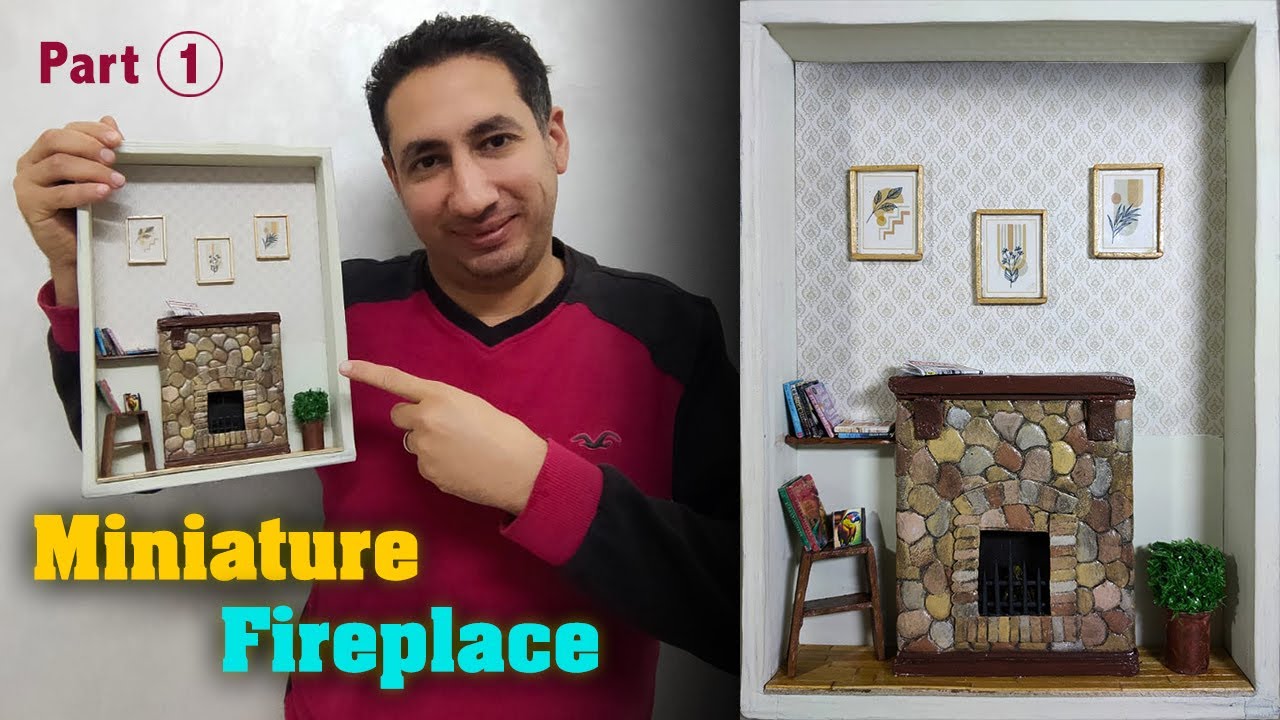 DIY Miniature Fireplace Shadow Box Diorama | Part 1 - YouTube