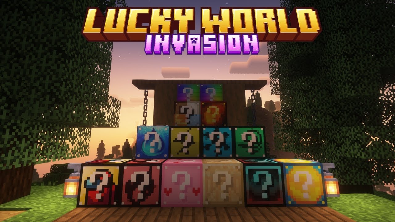 MINECRAFT, MAS OS LUCKY BLOCKS INVADEM O MEU MUNDO - Lucky World ...