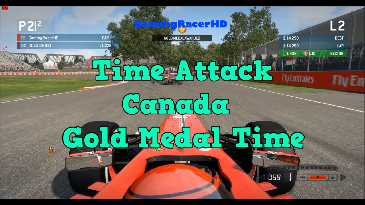 F1 2013 - Time Attack: Canada Gold Medal Time (1080p HD) - YouTube